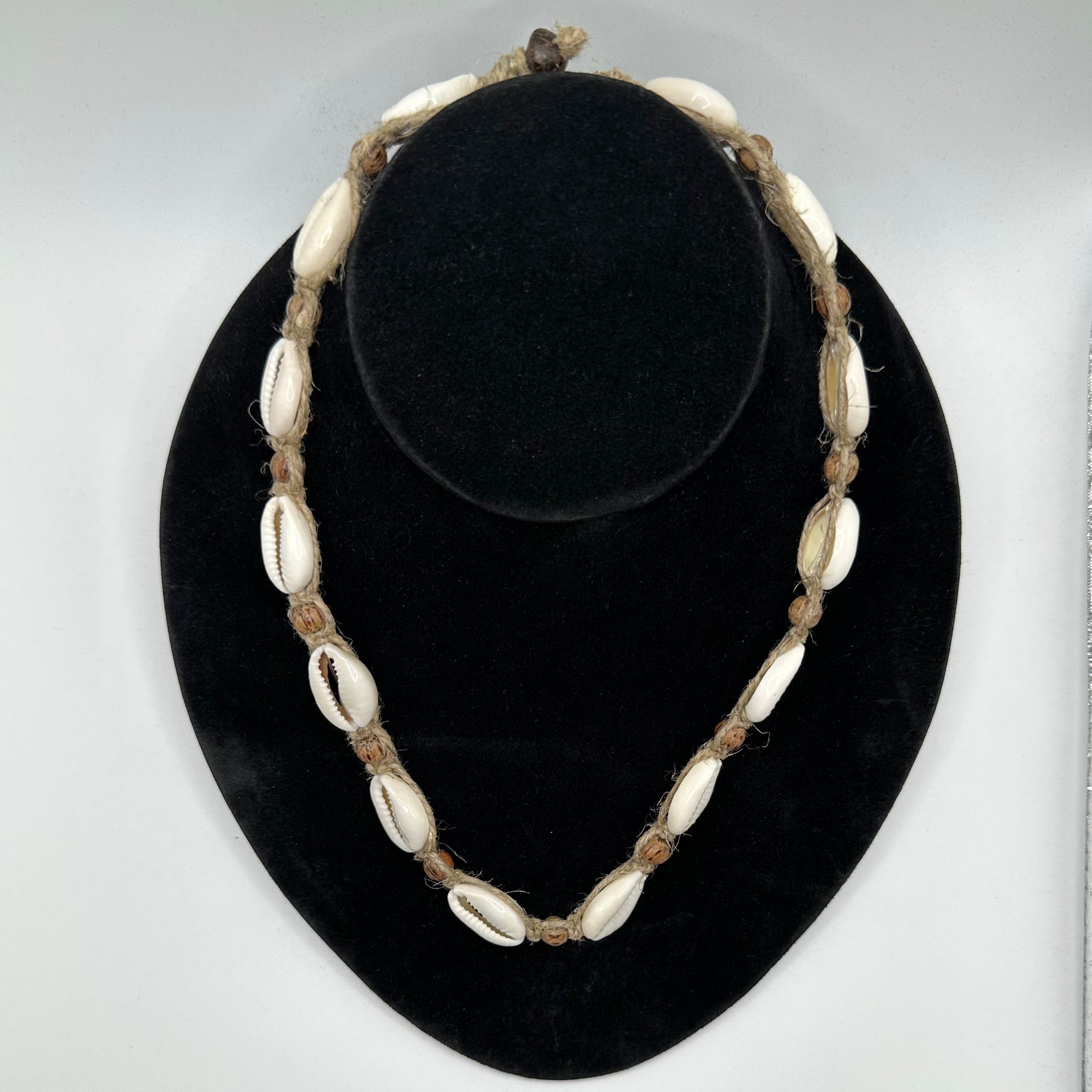 Cowrie Shell Necklace on Hemp – Beach Bum Seashells